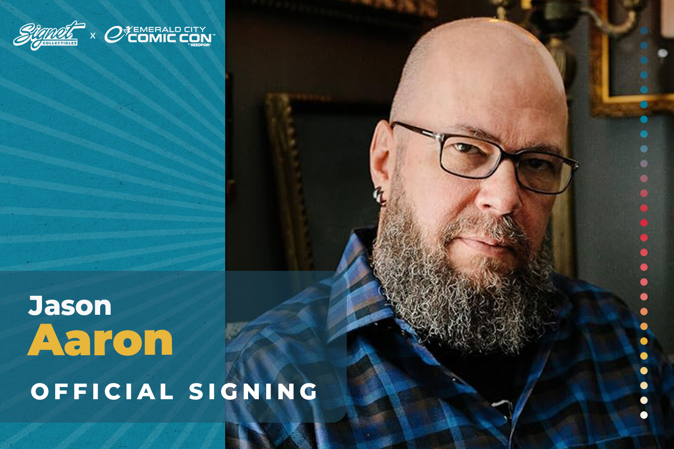 Jason Aaron Autograph Pre-Order | Official Signing | ECCC – Signet ...