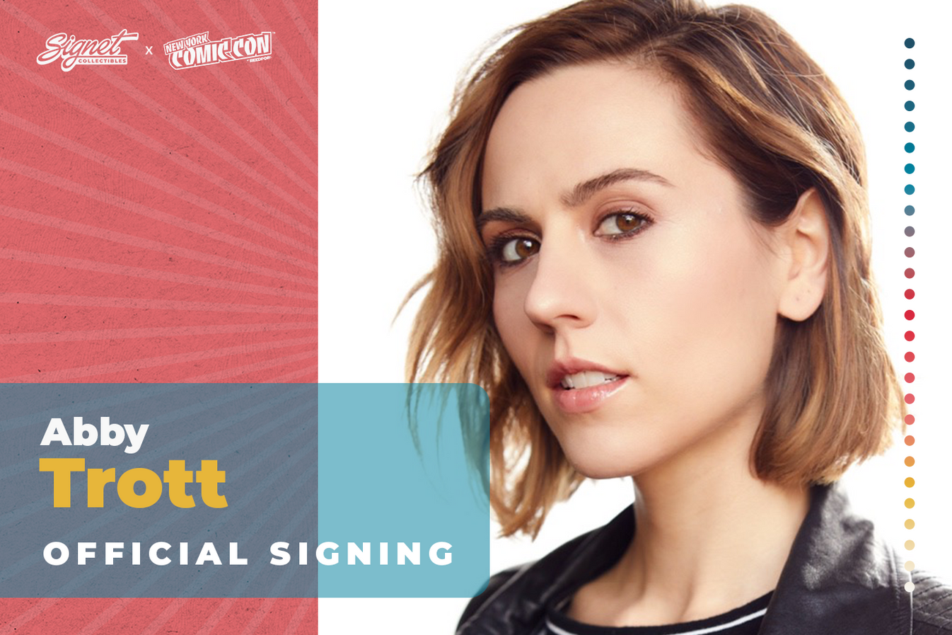 Abby Trott Autograph Pre-Order | Official Signing | New York Comic Con ...