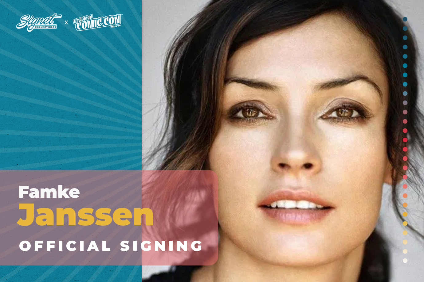 Famke Janssen Autograph Pre‑Order | Official Signing | New York Comic ...