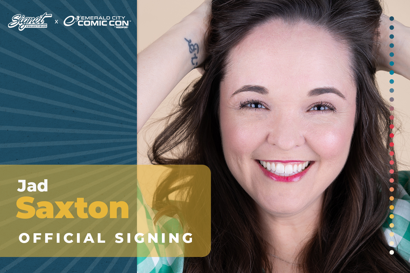 Jad Saxton Autograph Pre-Order - ECCC – Signet Collectibles