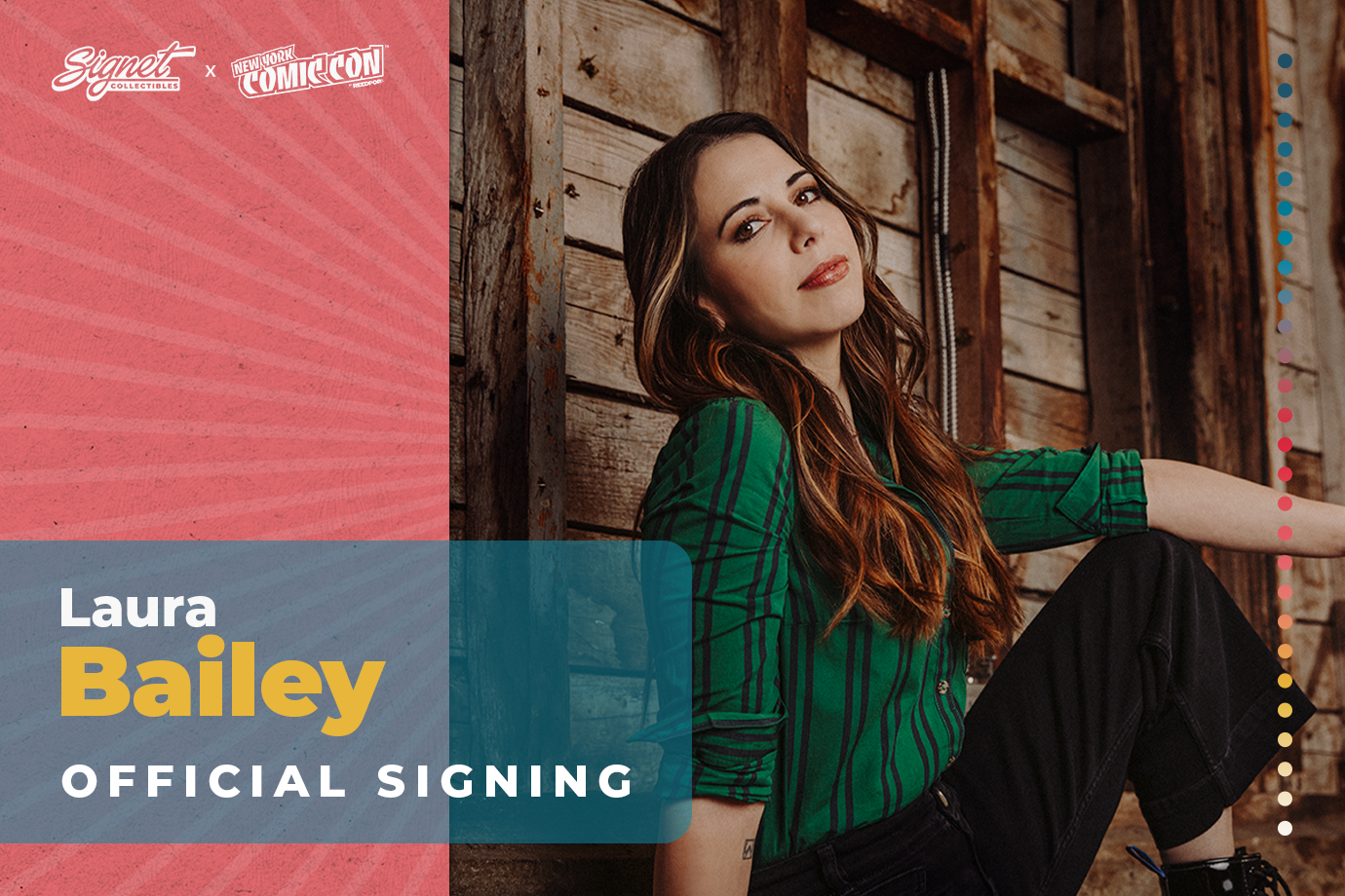 Laura Bailey Autograph Pre-Order | Official Signing | New York Comic ...