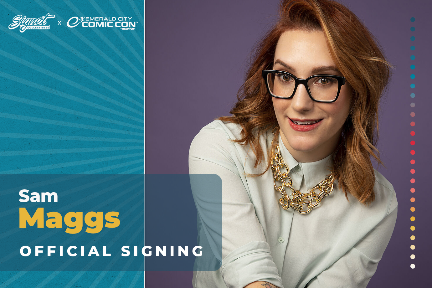Sam Maggs Autograph Pre-Order | Official Signing | ECCC – Signet ...