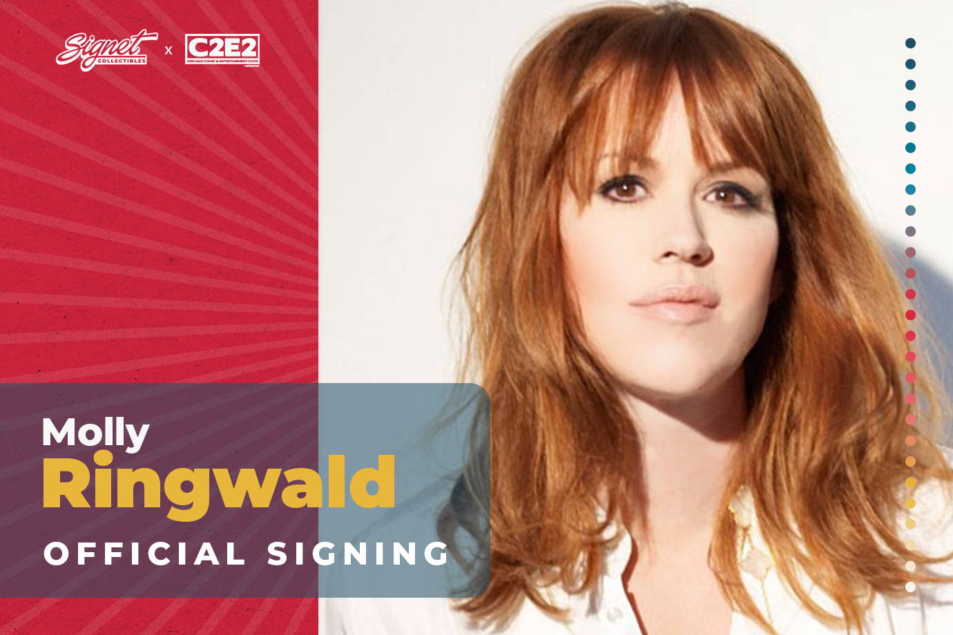 Molly Ringwald Autograph Pre-Order - C2E2 – Signet Collectibles