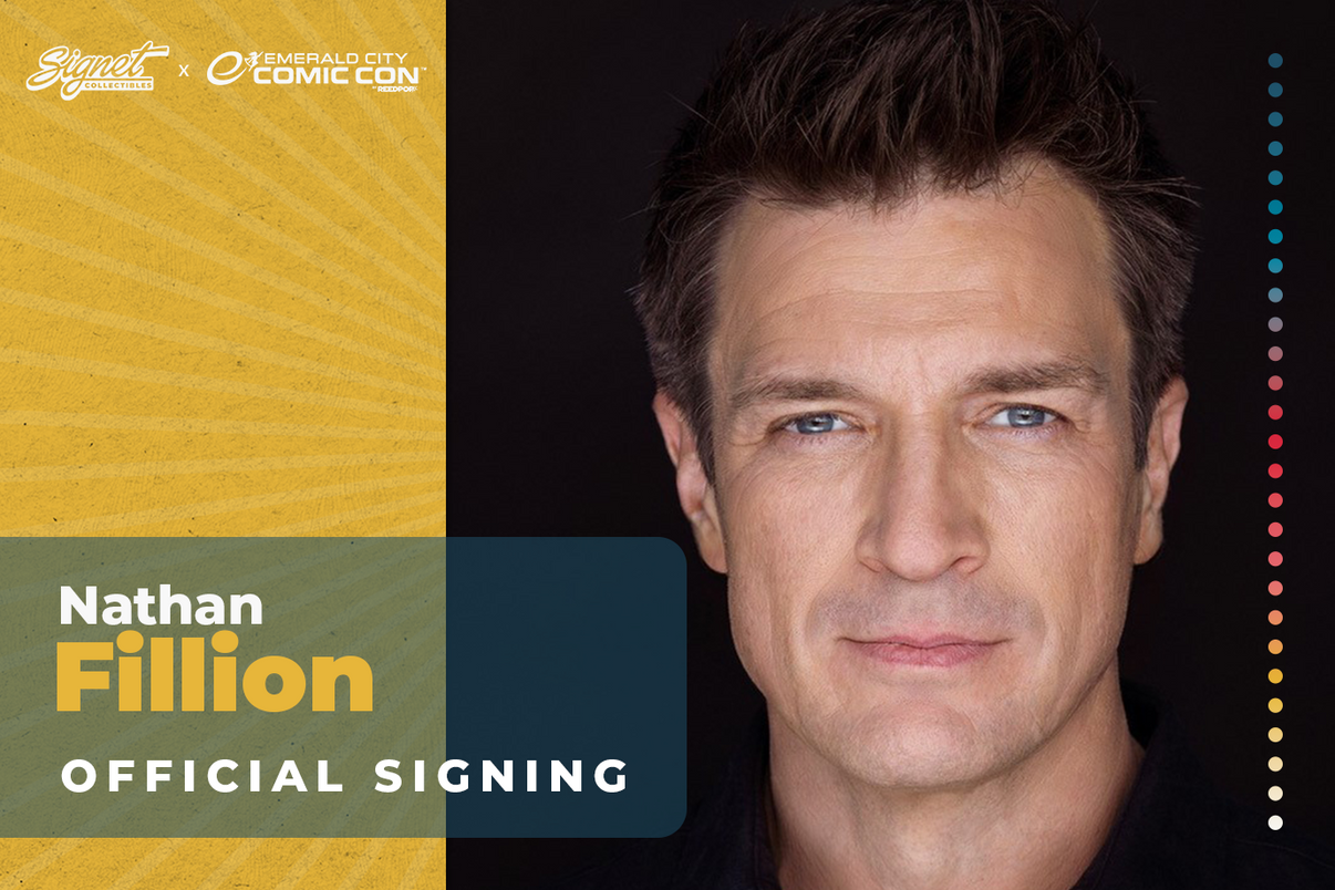 Nathan Fillion Autograph Pre-Order - ECCC – Signet Collectibles