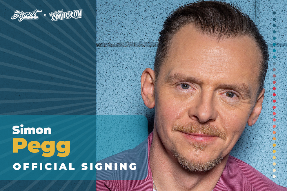 Simon Pegg Autograph Pre‑Order | Official Signing | New York Comic Con ...