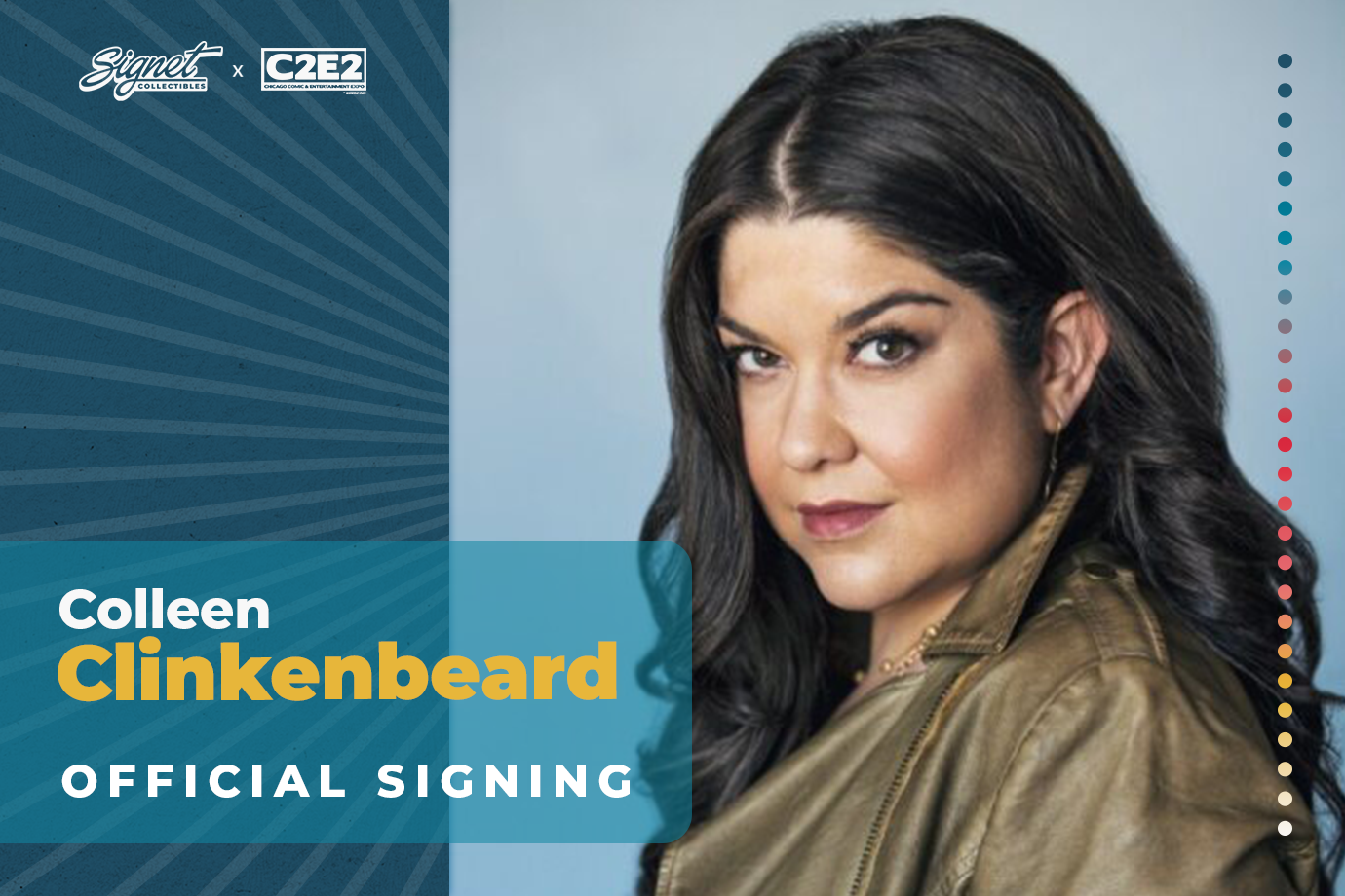 Colleen Clinkenbeard Autograph Pre-Order | Official Signing | C2E2 ...