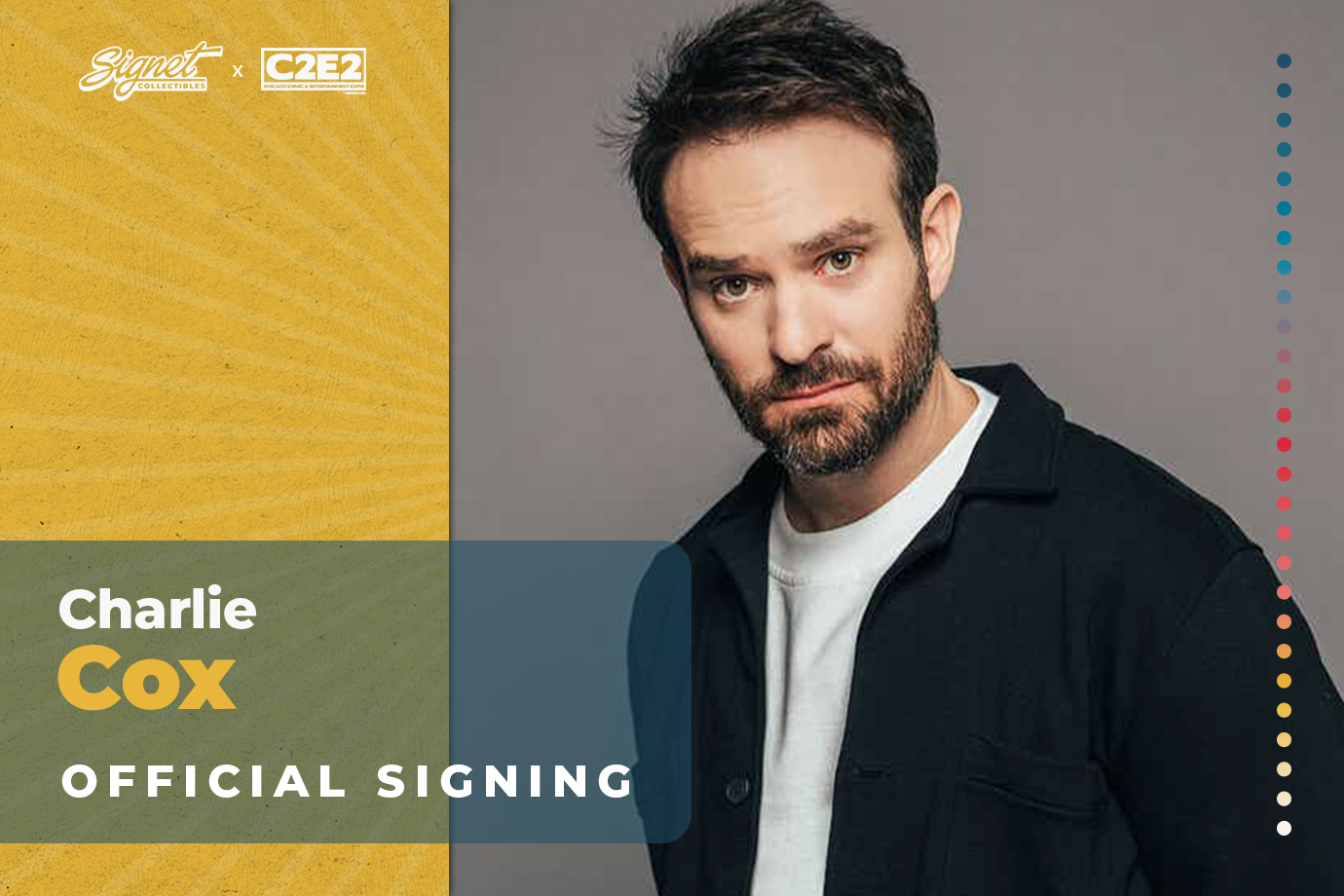 Charlie Cox Autograph Pre-Order | Official Signing | C2E2 – Signet ...