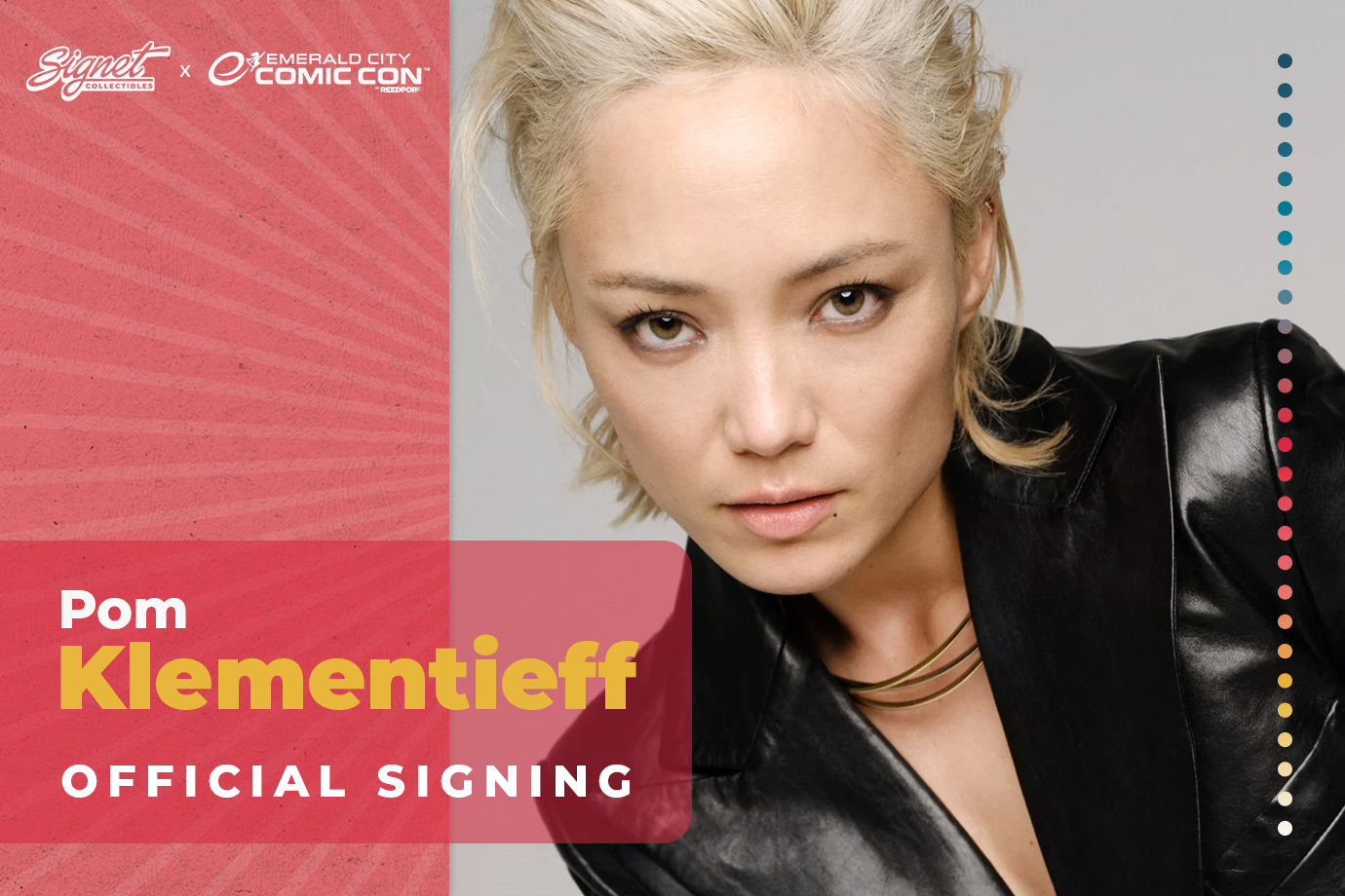 Pom Klementieff Autograph Pre-Order | Official Signing | ECCC – Signet ...